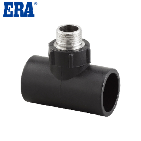 HDPE BUTT WELDING PE FITTING MALE THREAD TEE from China Manufacturer ...