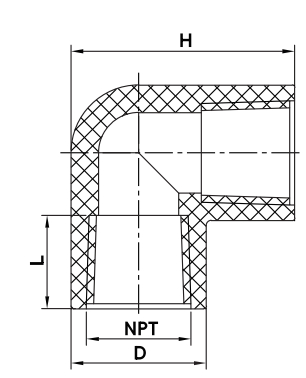 PVC SCH40 90° Degree elbow FIP X FIP from China Manufacturer - ERA ...