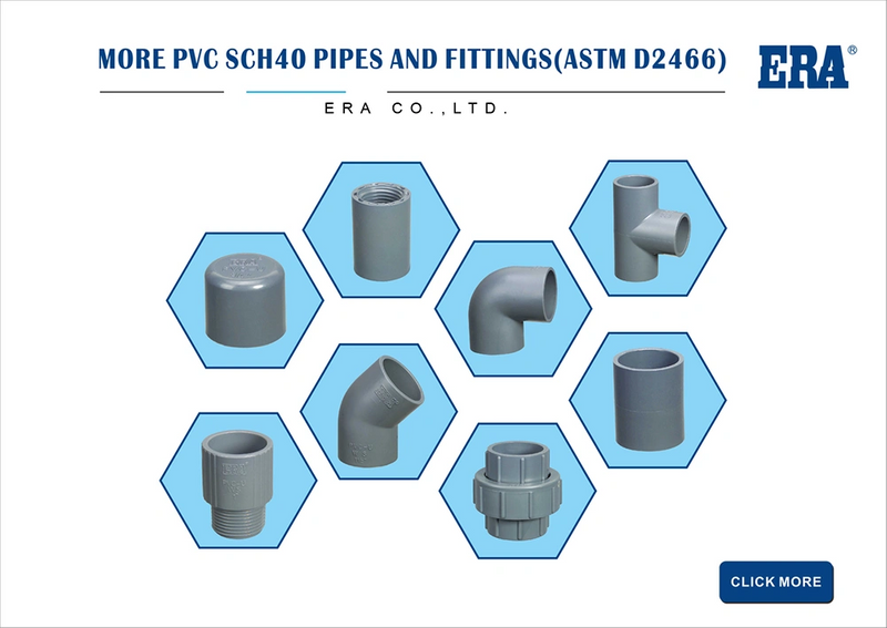 PVC SCH40 PRESSURE PIPES AND FITTINGS from China Manufacturer - ERA ...